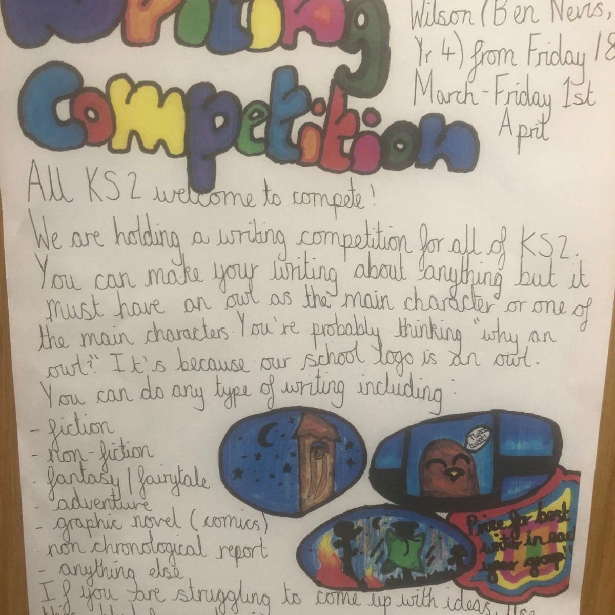 Stopsley Community Primary School - Writing competition